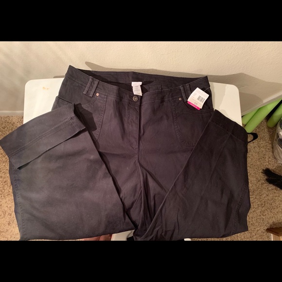 Just My Size Pants And Jumpsuits Nwt Just My Size Black Pork Chip Pants Sz 22 Poshmark